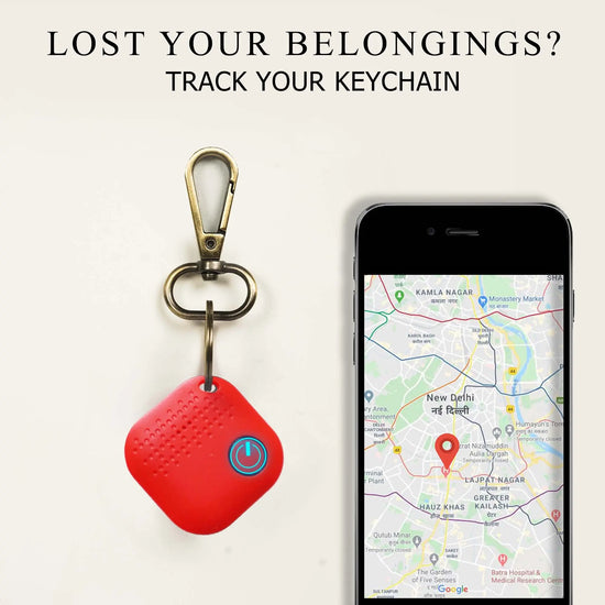 Smart Keychain in Red - Stylish and Secure for Everyday Use – Arista Vault