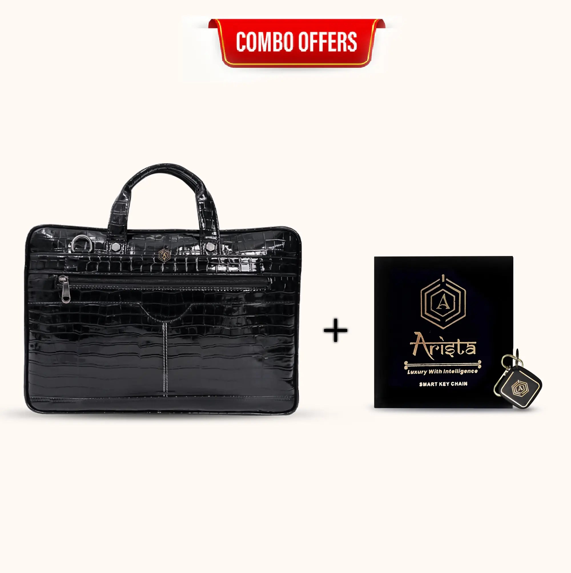 Smart Combo (CrocTextured Finger Lock Smart Laptop + Smart Key Chain ...
